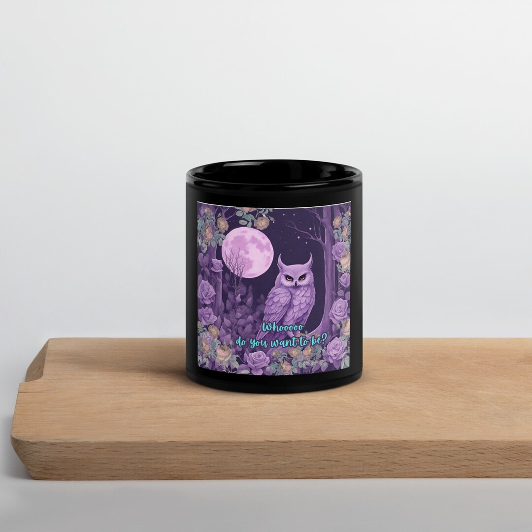 Whooo Do You Want to Be Owl Under a Full Moon With Lavender - Etsy