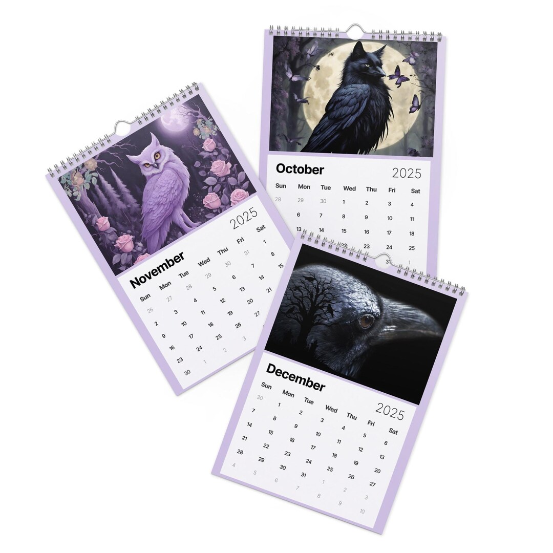 Goth Calendar #2 Fog Purple (2025) - Etsy