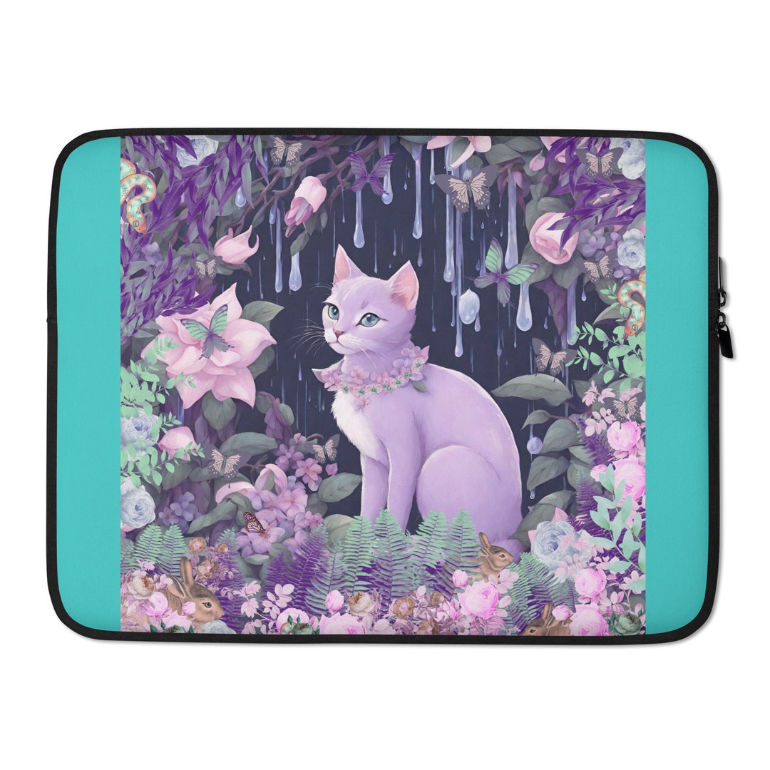 Fairycat3 Turquoise Laptop Sleeve - Etsy