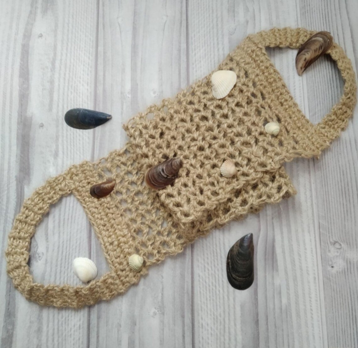 Natural Jute Back Scrubber With Handles Rejuvenate Your Skin With an ...