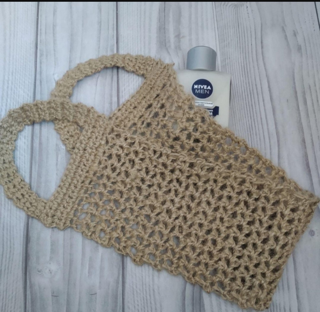 Natural Jute Back Scrubber With Handles Rejuvenate Your Skin With an ...