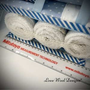 NAPPY CAKE Train Baby Hamper, Blue & White With Optional Extra ...