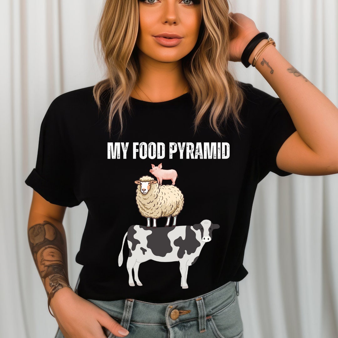 My Food Pyramid Shirt for Healthy Diet Gift for Carnivore T-shirt for ...