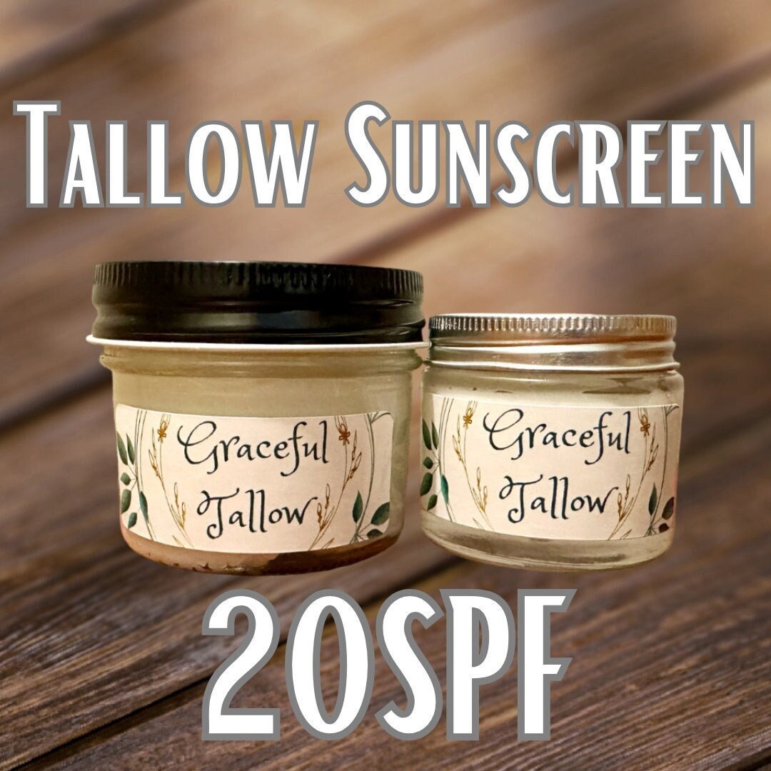 Tallow Sunscreen Non Toxic Grass Fed Beef Tallow Face & Body Lotion ...