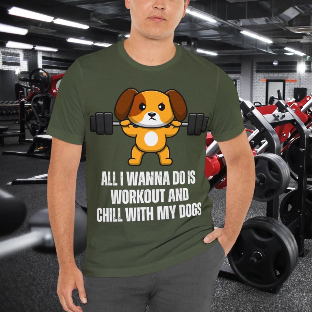 Chill With My Dogs Shirt Funny Gym T-shirts for Dog Love Gift for ...
