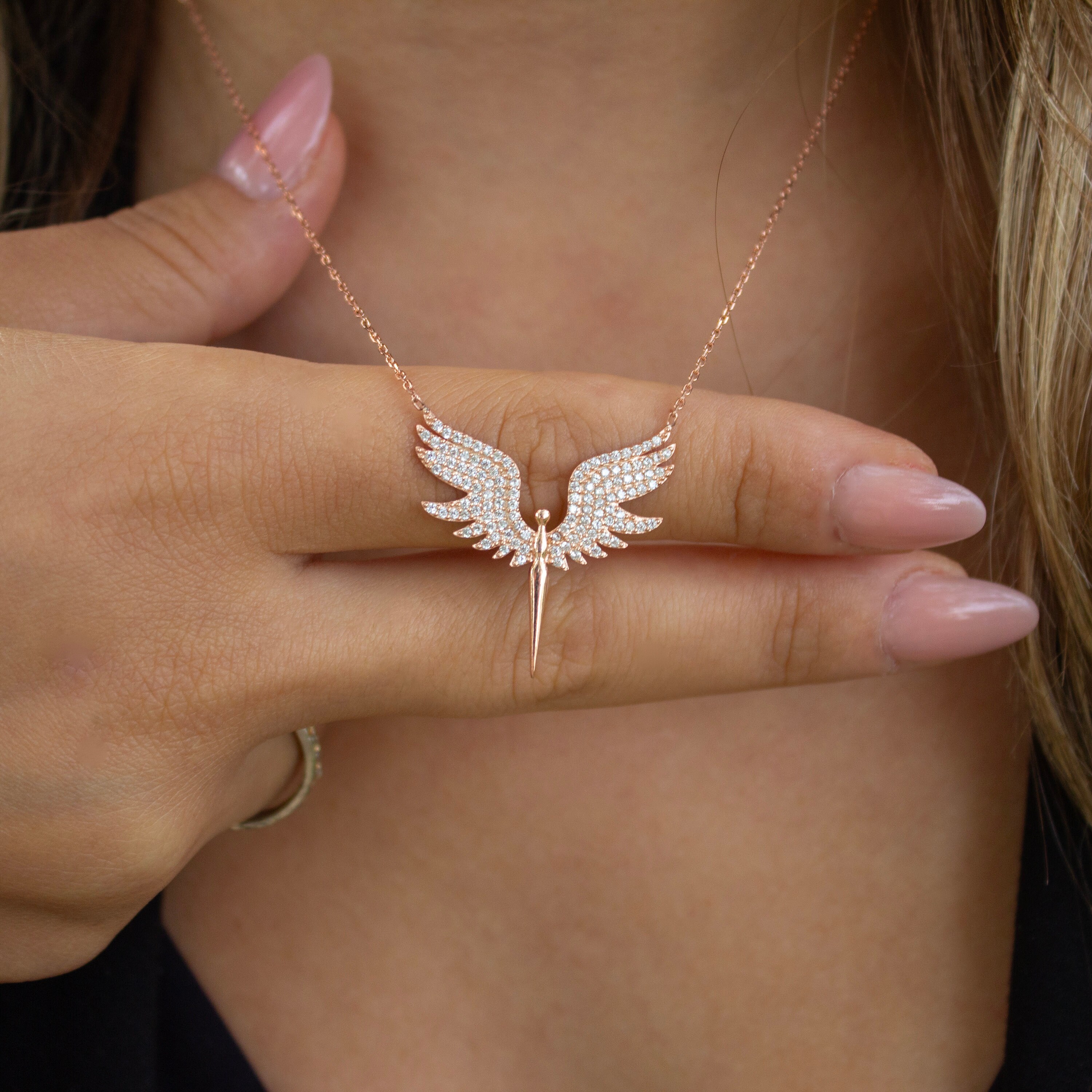 Handmade Sterling Silver Archangel Angel, Archangel Michael Pendant ...