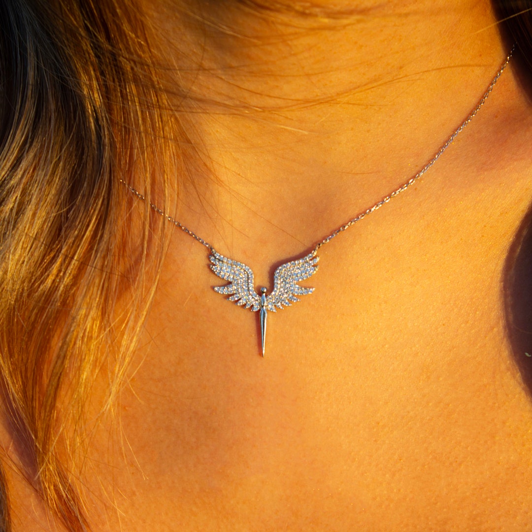 Handmade Sterling Silver Archangel Angel, Archangel Michael Pendant ...