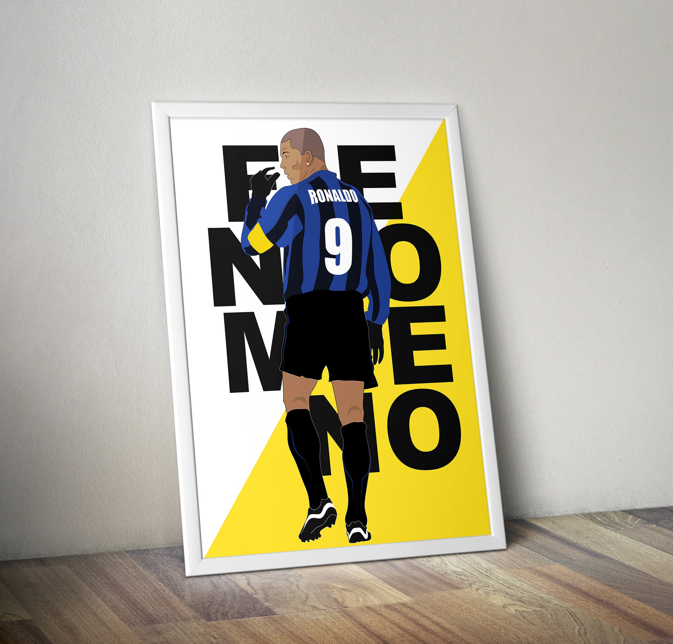 Ronaldo Poster, Fenomeno, Football Poster, Inter Milan Poster, Football ...