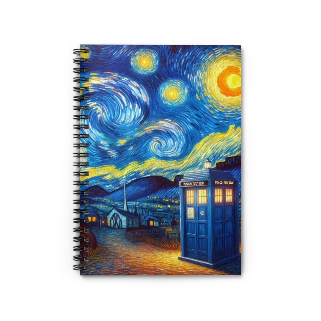 The DOCTOR Under the STARRY NIGHT Really Pretty Spiral Notebook - Ruled ...