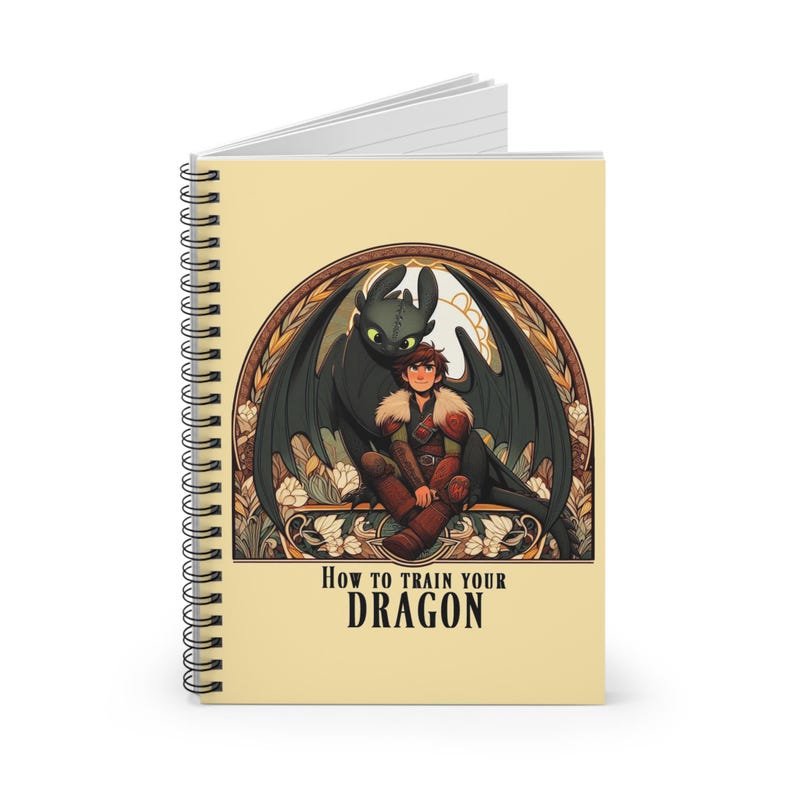 DRAGON RIDER and His Lovely Dragon Spiral Notebook - Ruled Lines, Httyd ...