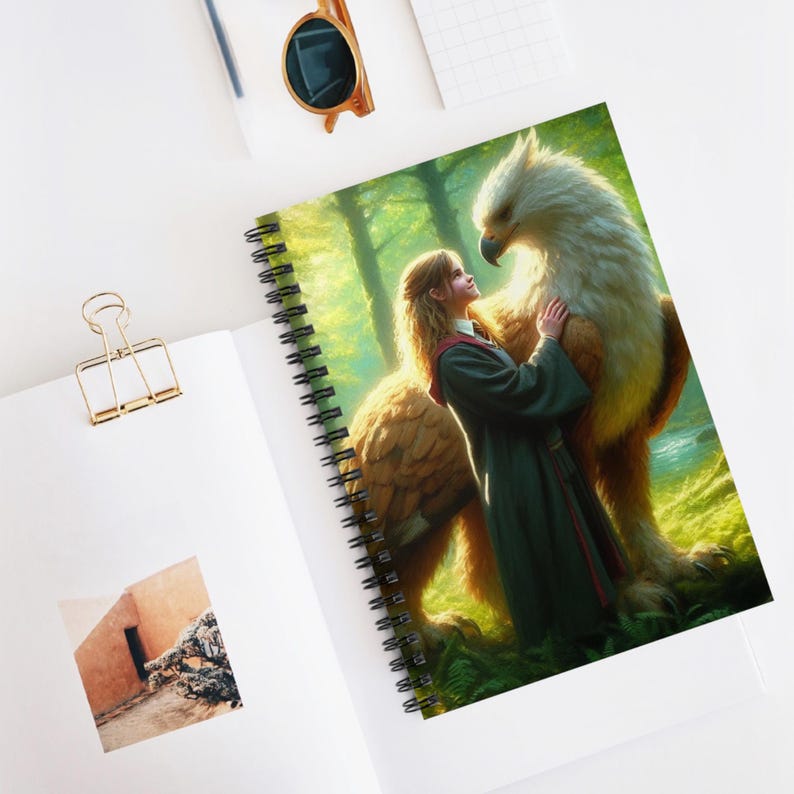 WIZARDRY STUDENT and Her Griffin Absolutely Beautiful Spiral Notebook ...