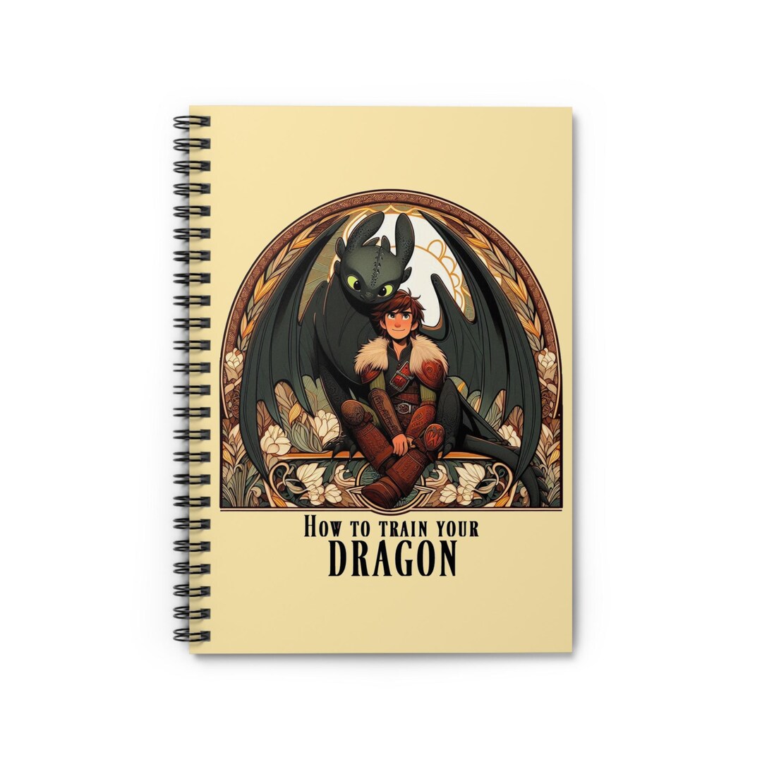 DRAGON RIDER and His Lovely Dragon Spiral Notebook - Ruled Lines, Httyd ...