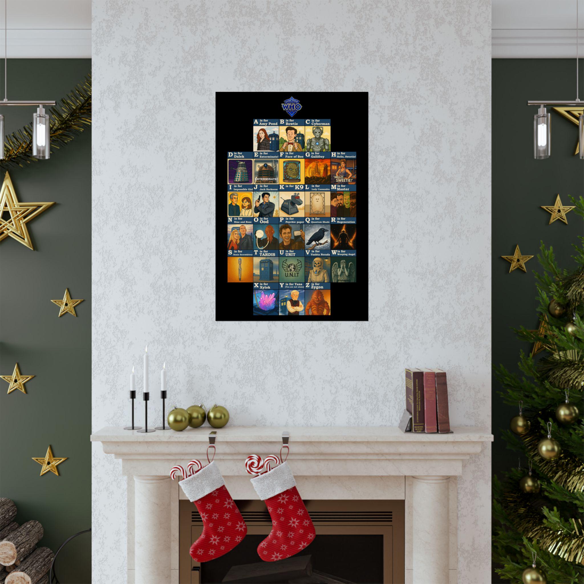 The Abcs of the DOCTOR Exclusive Poster, Amazing Unique DW Wall Art ...