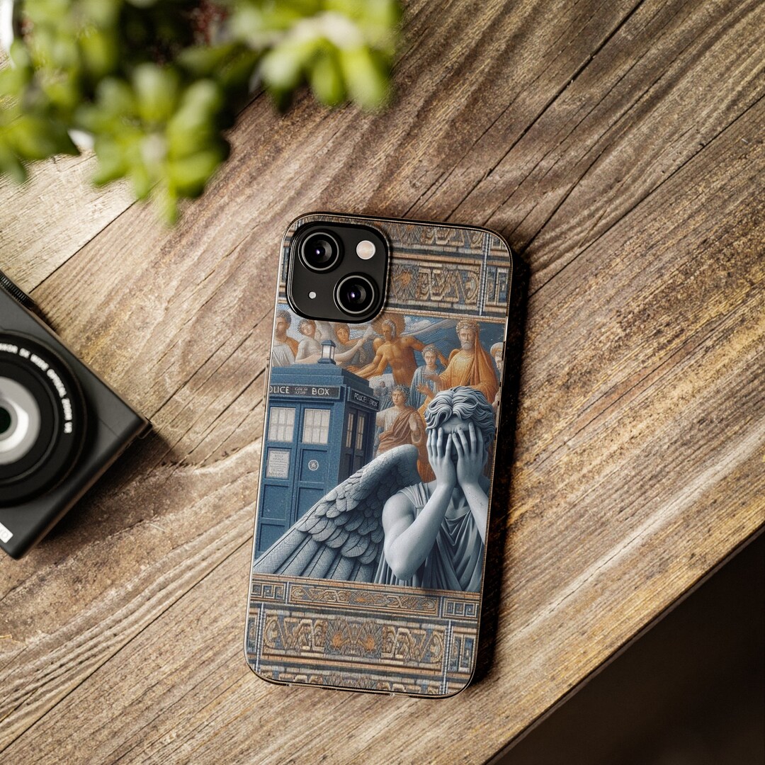 WEEPING ANGEL Soft Phone Case, the DOCTOR Beautiful Roman Mosaic Case ...