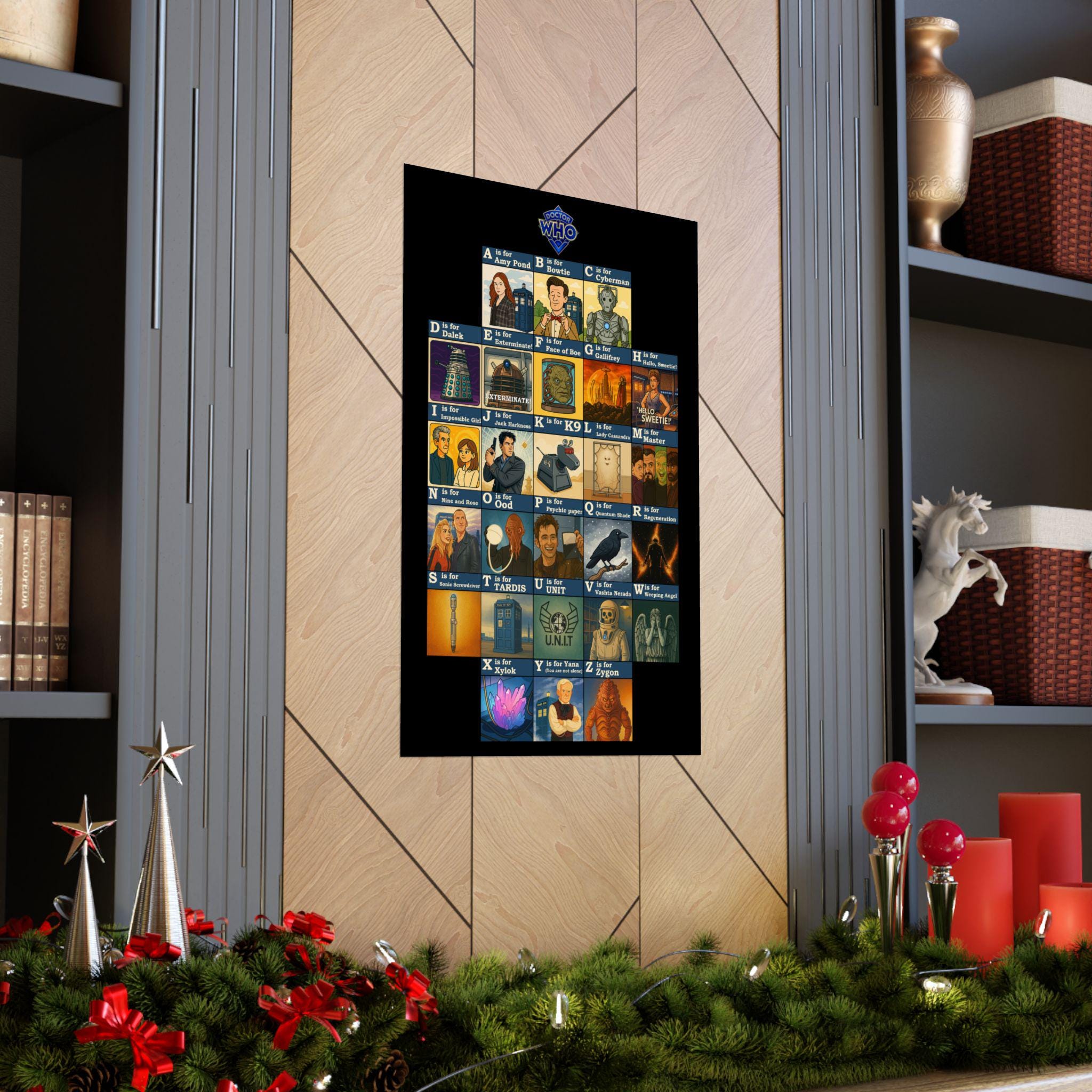 The Abcs of the DOCTOR Exclusive Poster, Amazing Unique DW Wall Art ...