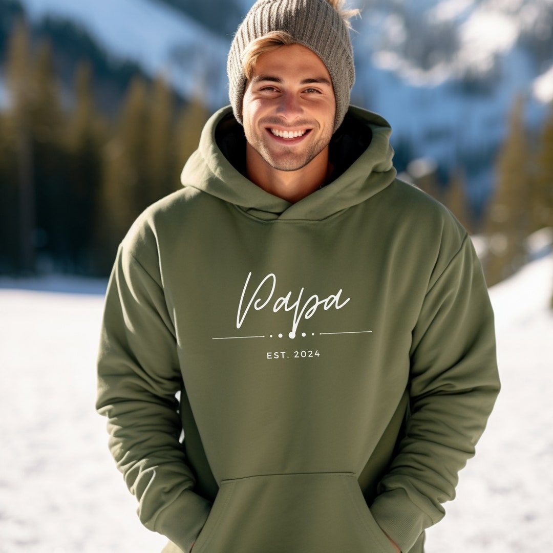 Dad EST 2025 Hoodie, EST. 2025 Hoodie, Baby is Coming Hoodie, Dad ...