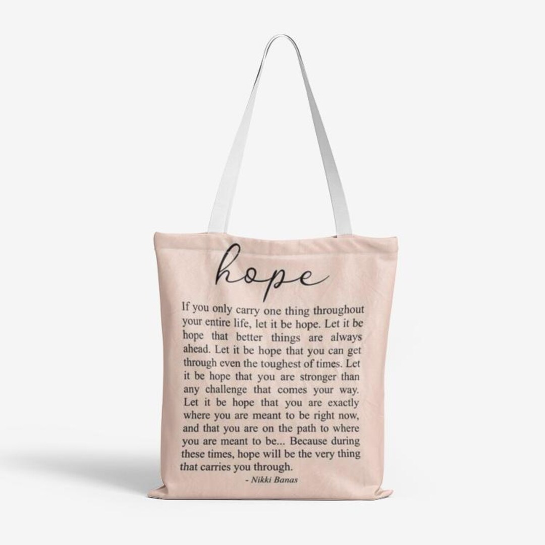 A Southern Sass Original " Hope Tote" Canvas Tote Bags - Etsy
