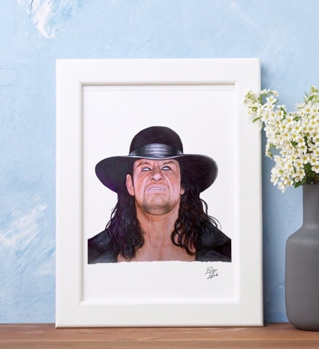 The Undertaker Handmade Art Print Free Shipping - Etsy