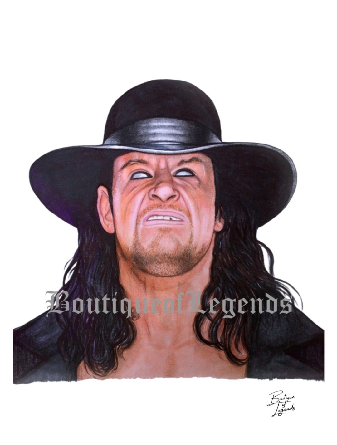 The Undertaker Handmade Art Print Free Shipping - Etsy