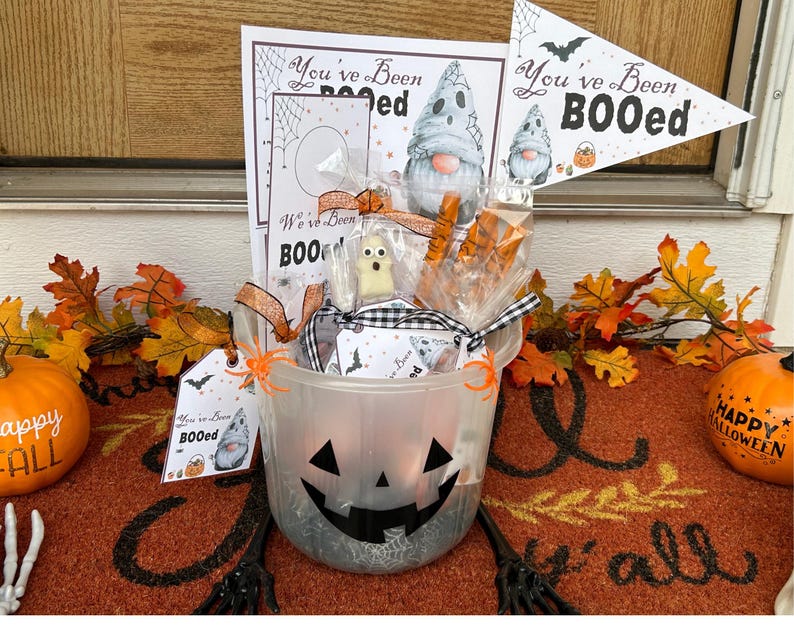 You've Been Booed Kit, Halloween Boo Basket, Boo Basket Tag, Boo Box ...