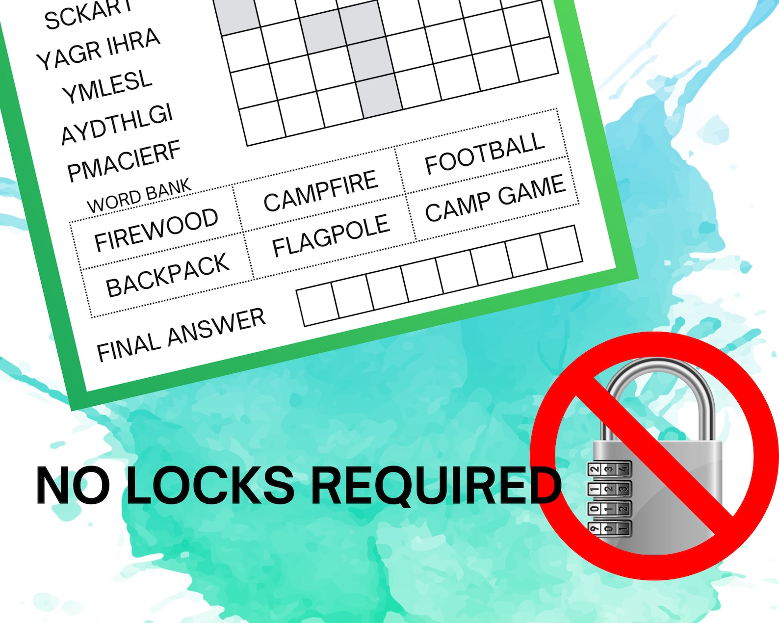 Escape Room for Kids, Printable Escape Room Kit, Wilderness Camp Escape ...
