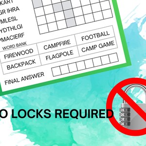 Escape Room for Kids, Printable Escape Room Kit, Wilderness Camp Escape ...