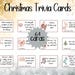 Christmas Trivia Cards, Christmas Trivia Games for a Group, Christmas ...