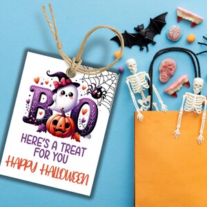 You've Been Booed Tag Printable, Boo Basket Tag, Boo Tags, Halloween ...