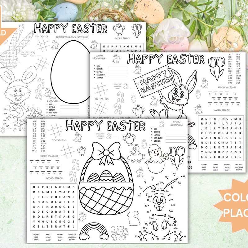 Easter Placemats - Etsy