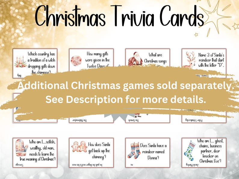 Christmas 5 Second Game, Christmas Party Game, Games for Christmas ...