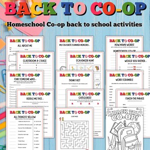 Homeschool Co-op Back to School Get to Know You Me Activities Form Kids ...