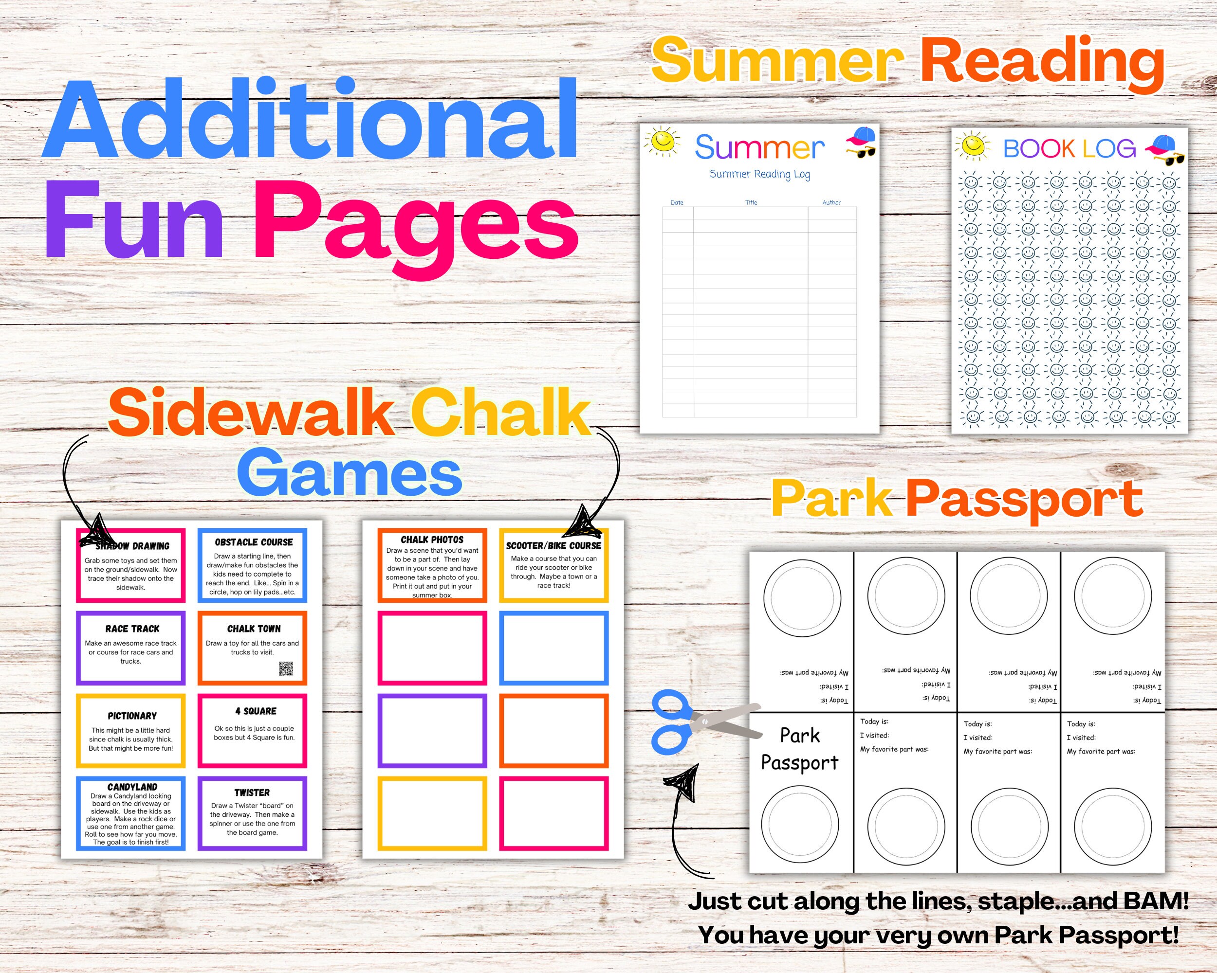 Summer Camp at Home, Summer Planner, Kids Summer Schedule, Summer ...