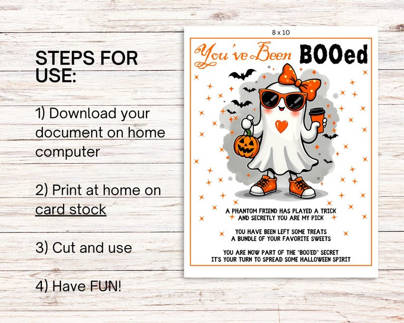 You've Been Booed Kit, Halloween Boo Basket, Boo Basket Tag, Boo Box ...