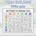Get to Know You Team Building Office Games Conversation Starter Group ...