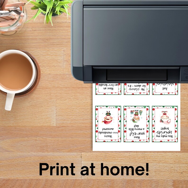 12 Days of Christmas Pun Gift Tags Advent Calendar Christmas Countdown ...