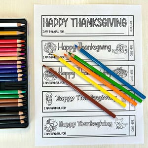 Thanksgiving Gratitude Paper Chain, Family Thanksgiving Activity ...