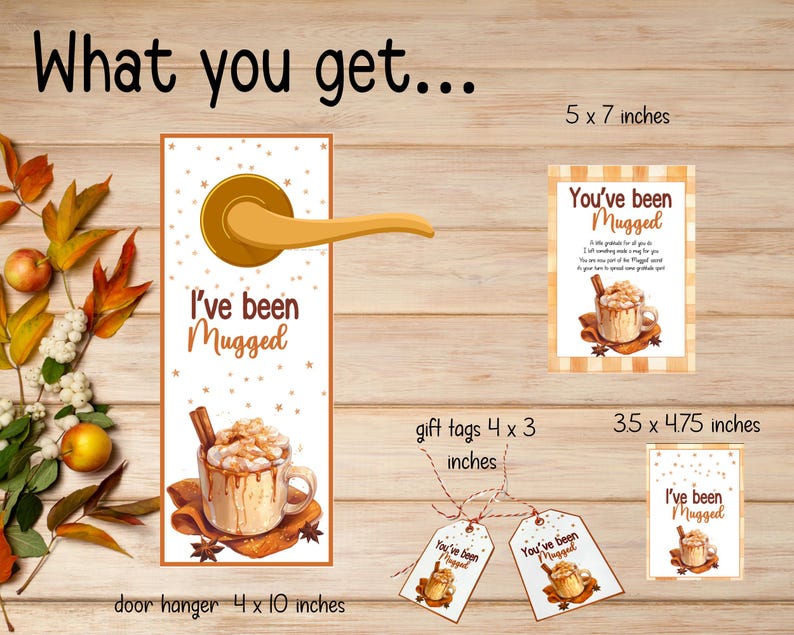 You've Been Mugged Fall Printable Gift Exchange Game, Thanksgiving Game ...
