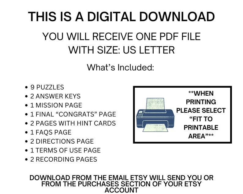 Escape Room for Kids, Printable Escape Room Kit, Library Escape Room ...