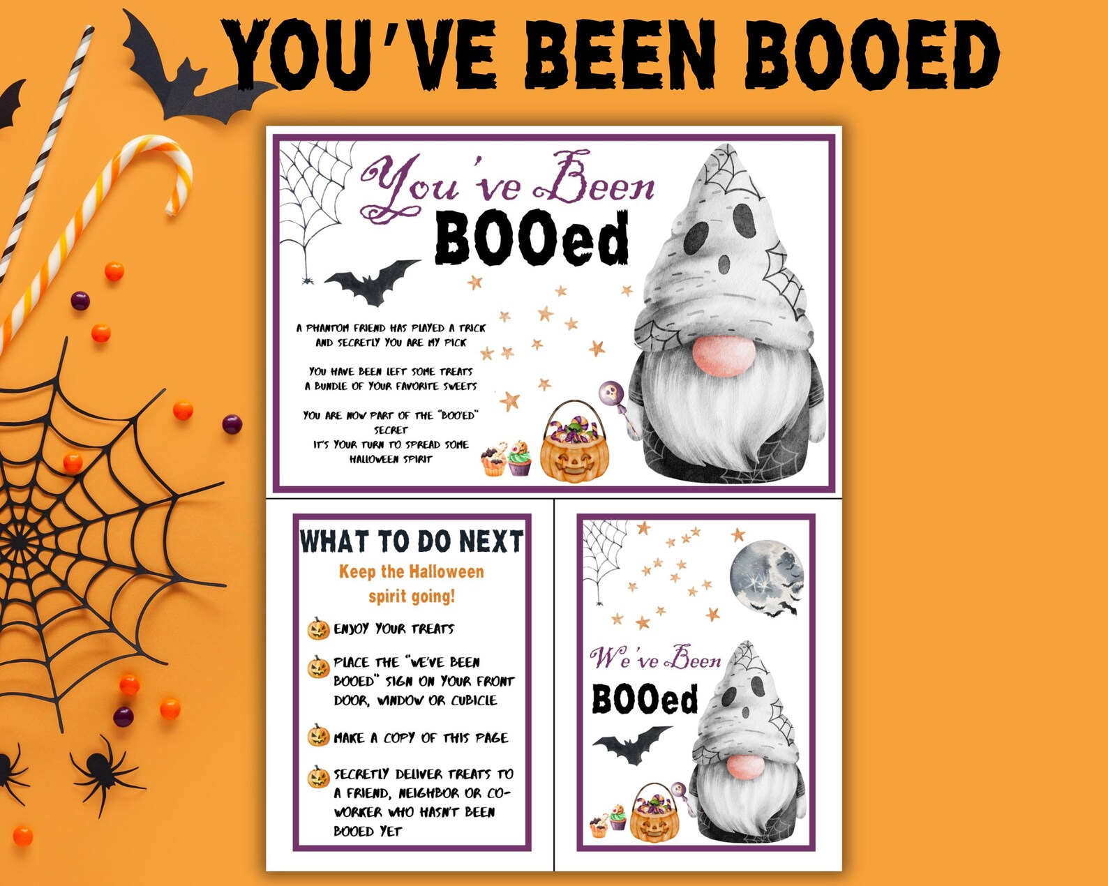 You've Been Booed Kit, Halloween Boo Basket, Boo Basket Tag, Boo Box ...