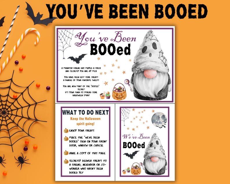 You've Been Booed Kit, Halloween Boo Basket, Boo Basket Tag, Boo Box ...