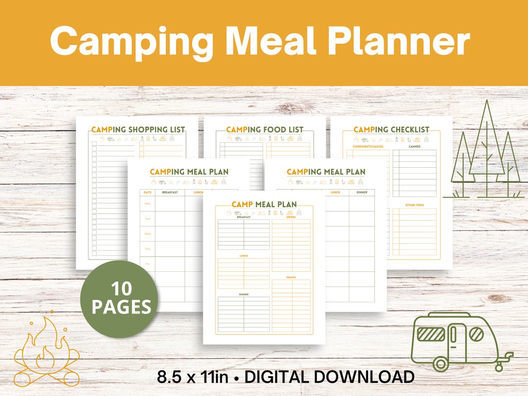 Camping Meal Planner, Camping Meal Planning, Family Camping, Camping ...