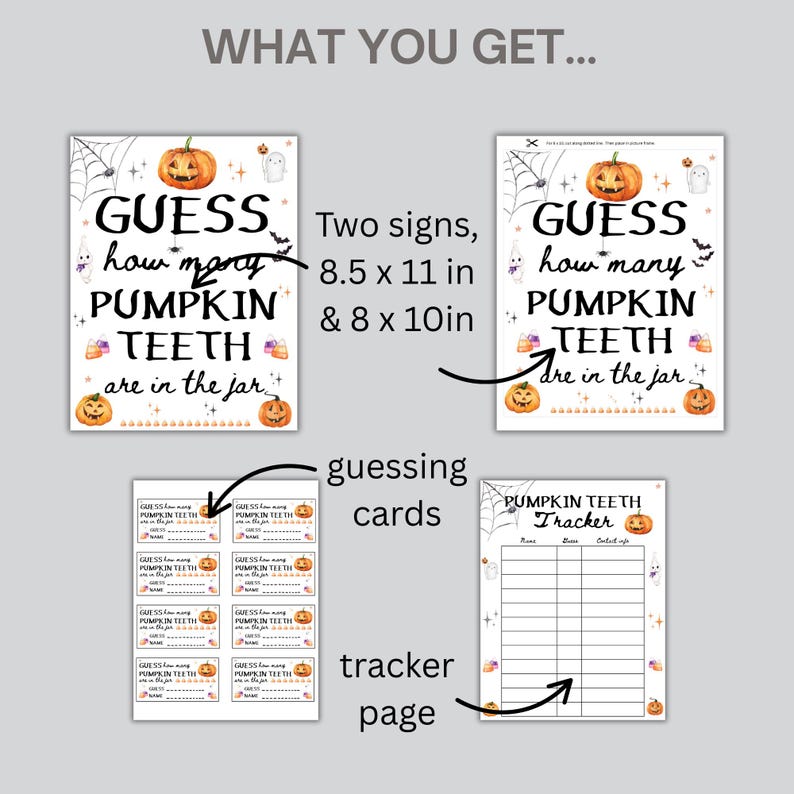Guess How Many Candy Corn Guessing Game Classroom Halloween Party Game ...