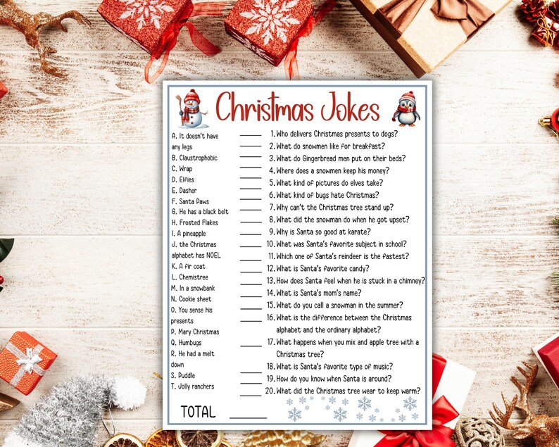 Christmas Riddles Game Christmas Trivia Christmas Jokes Kids Printable ...