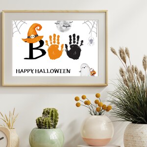 Halloween Handprint Craft, Halloween Craft, Halloween Preschool ...