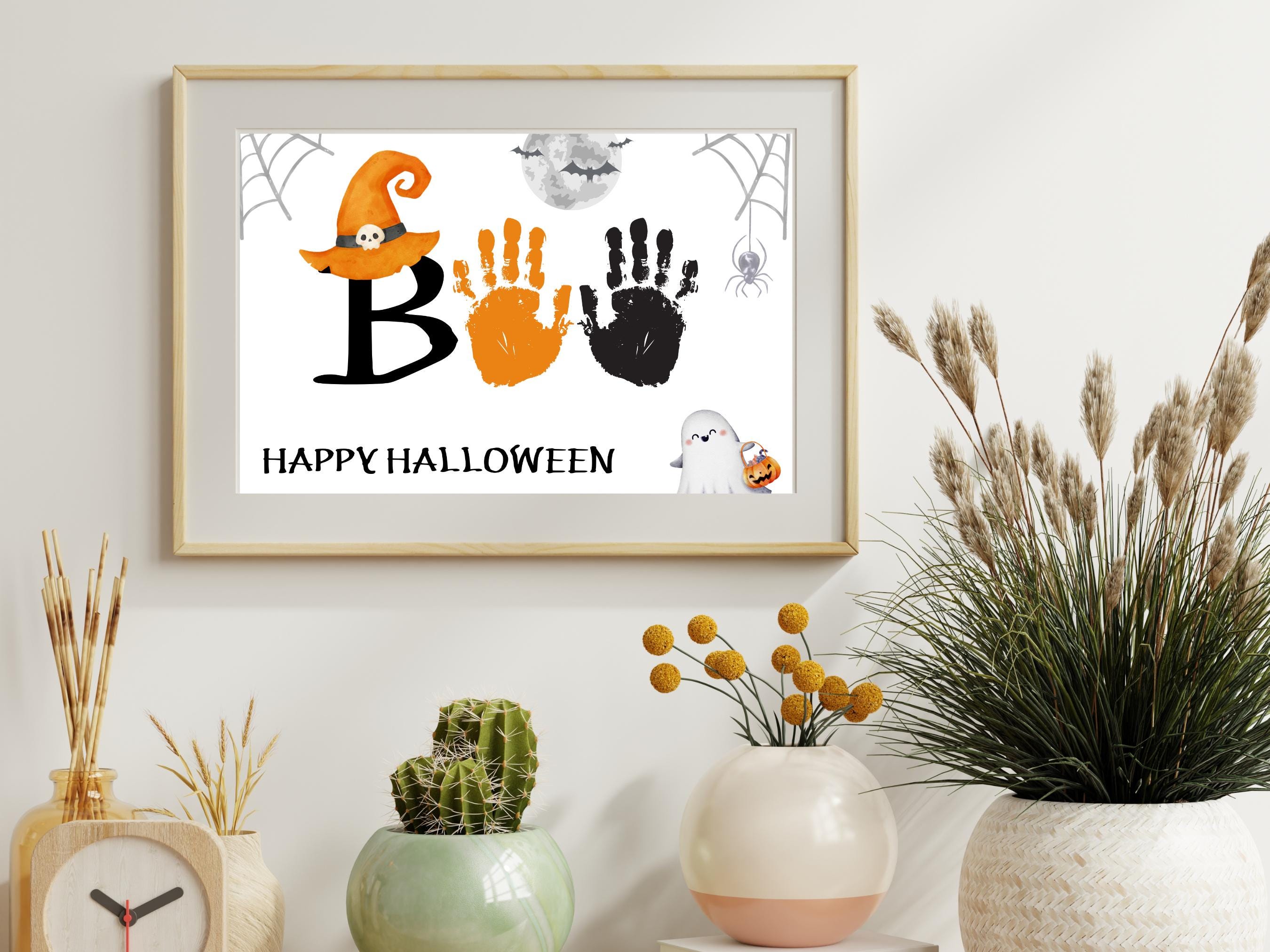 Halloween Handprint Craft, Halloween Craft, Halloween Preschool ...