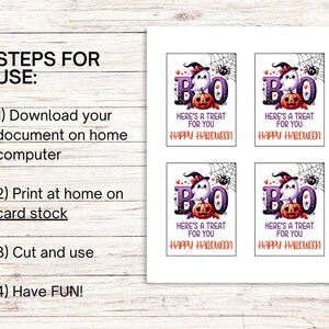 You've Been Booed Tag Printable, Boo Basket Tag, Boo Tags, Halloween ...