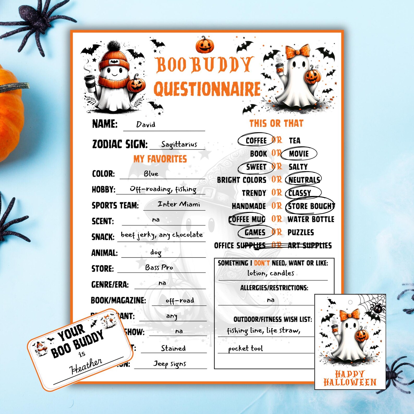 Boo Buddy Secret Halloween Work Gift Exchange You've Been Booed Gift ...