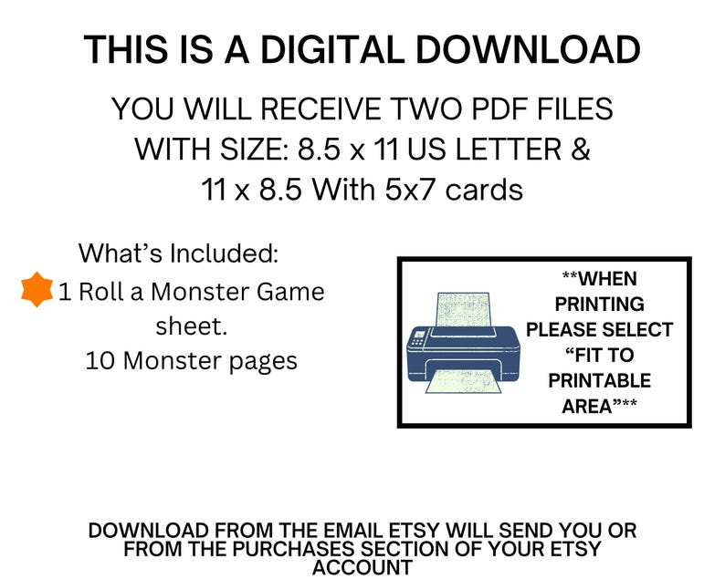 Roll A Monster Dice Game, Printable Kids Halloween Game, Halloween ...