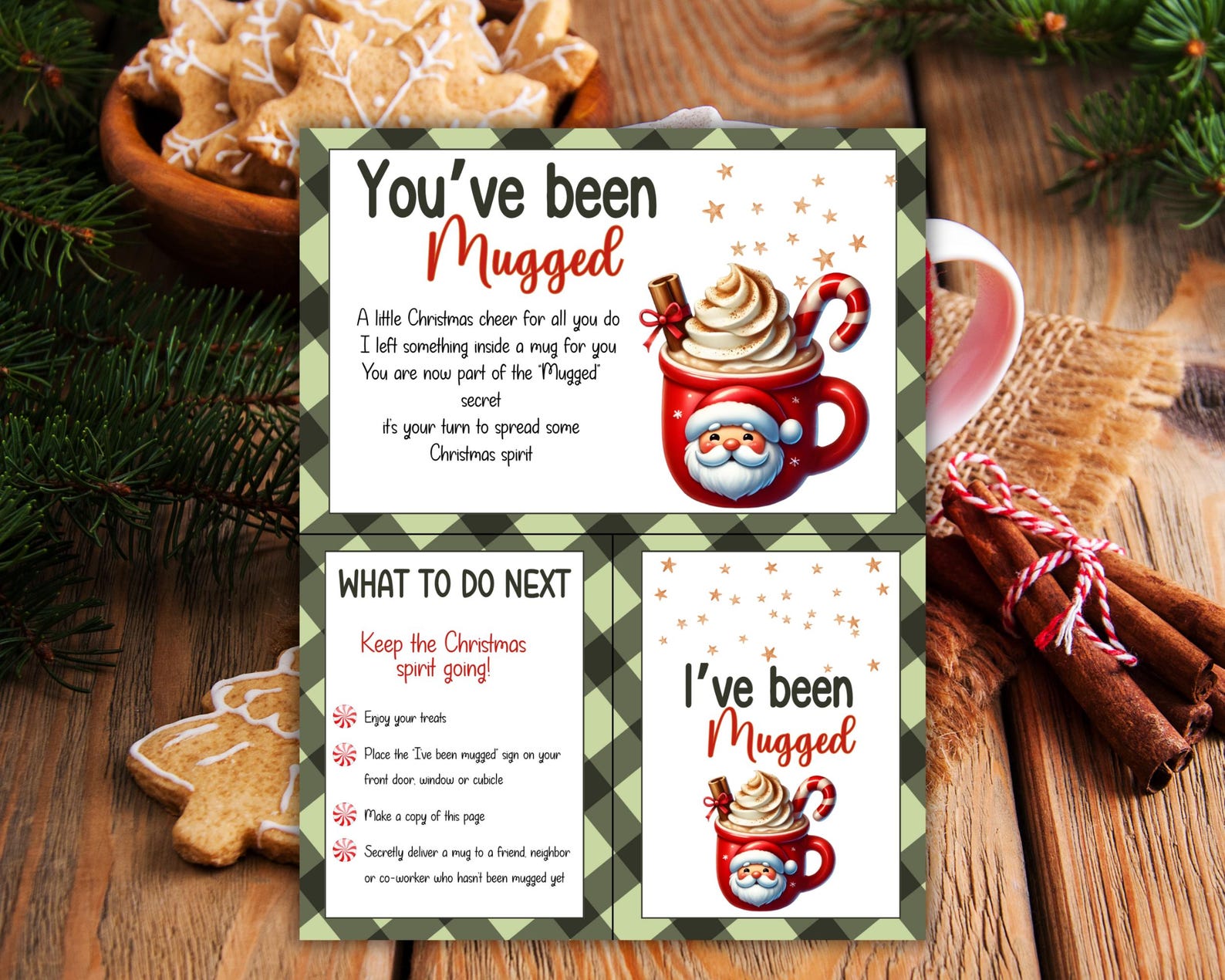 You've Been Mugged Christmas Printable Gift Exchange Game, Christmas ...