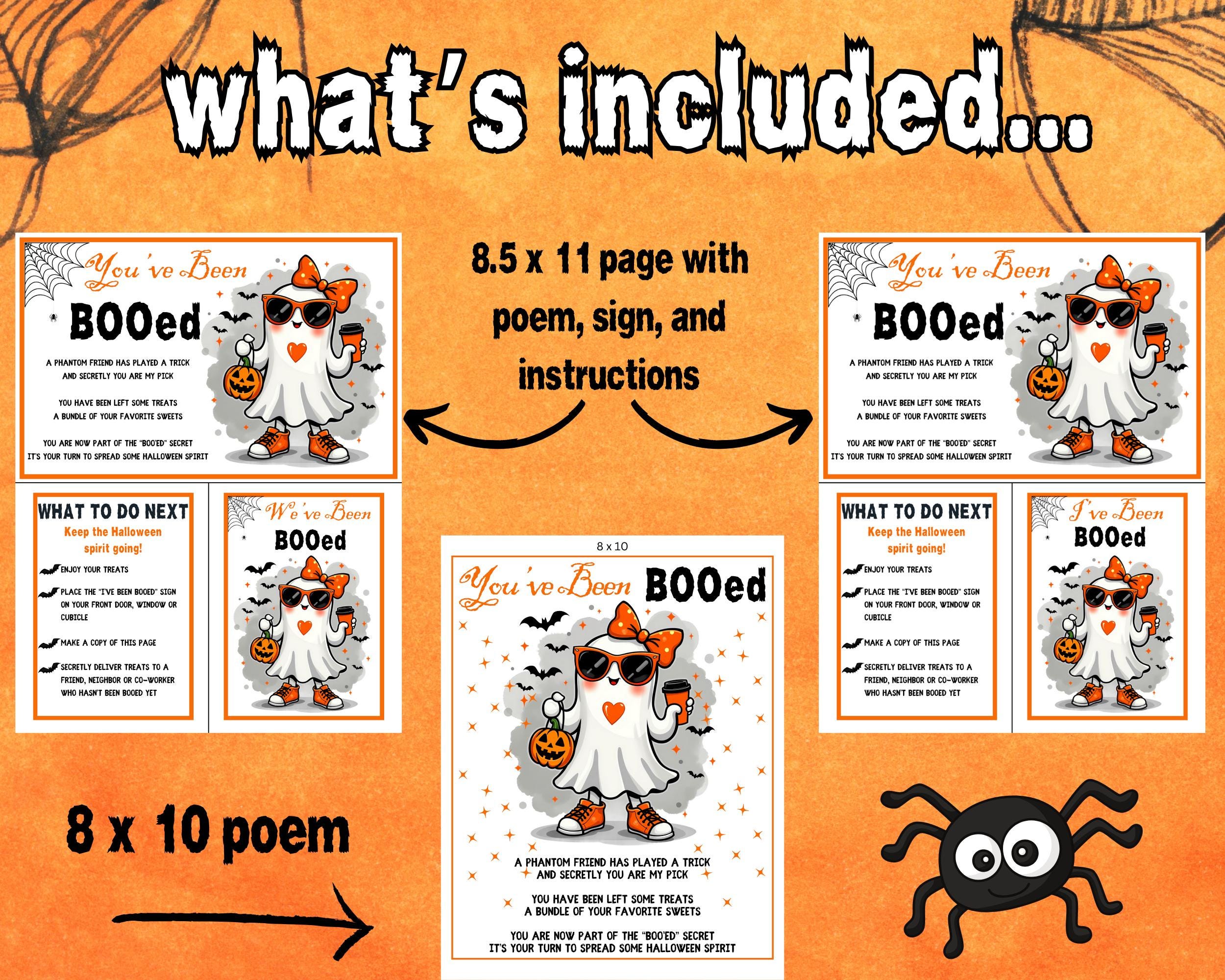 You've Been Booed Kit, Halloween Boo Basket, Boo Basket Tag, Boo Box ...